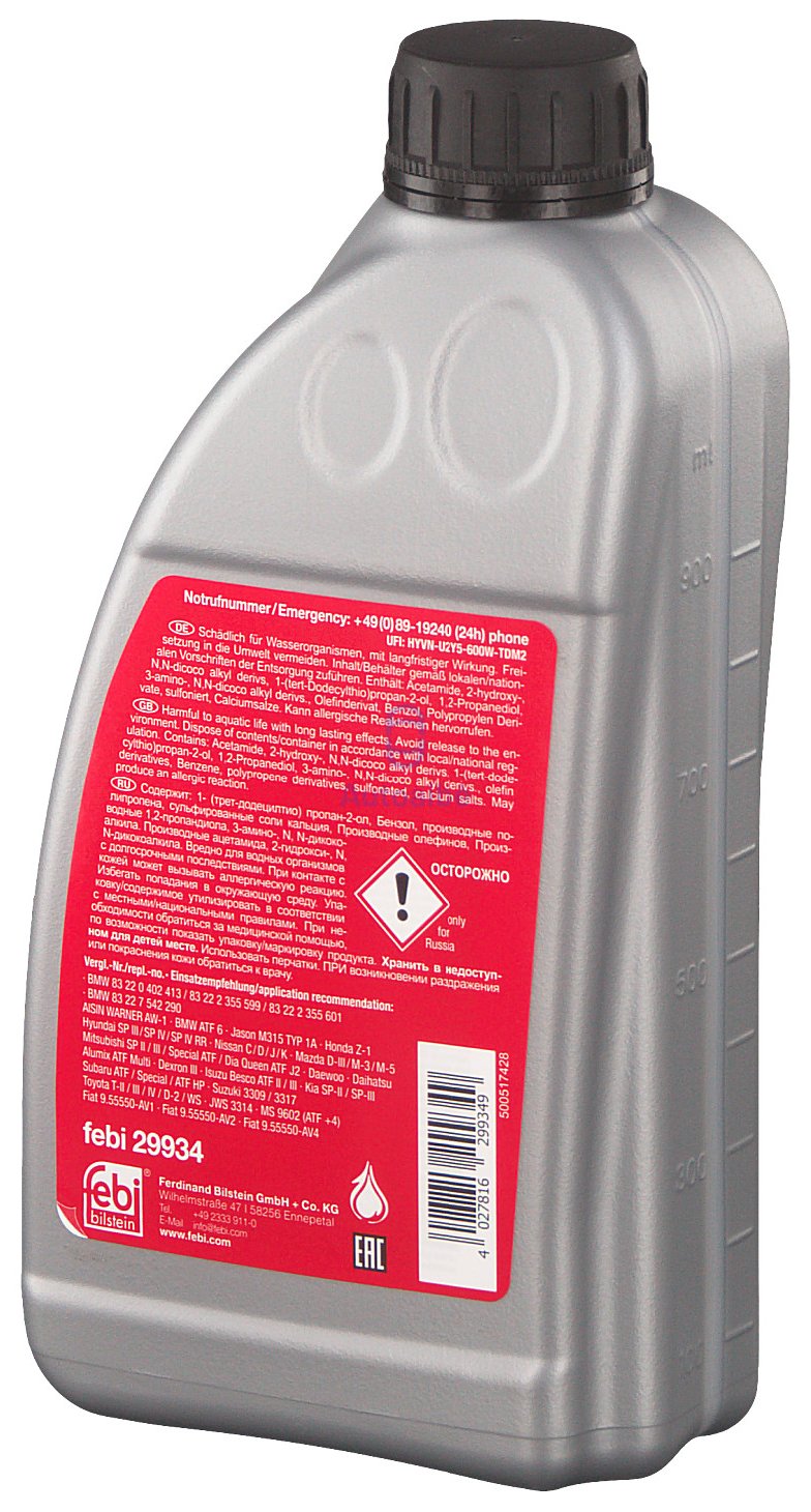 Febi 29934 automatinės pavarų dėžės alyva 1L | Autoaibė
