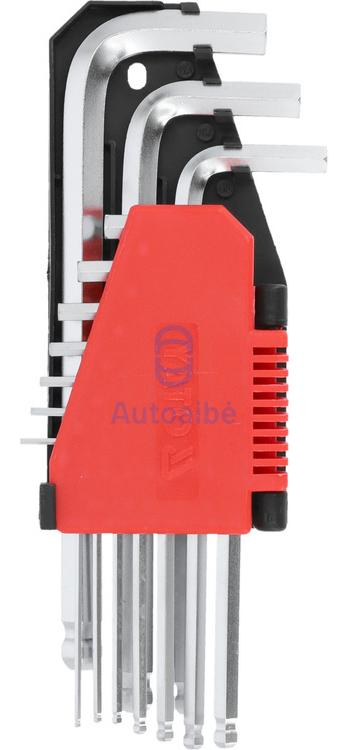 Yato YT-0509 šešiakampiai raktai 2-12mm 10vnt. | Autoaibė