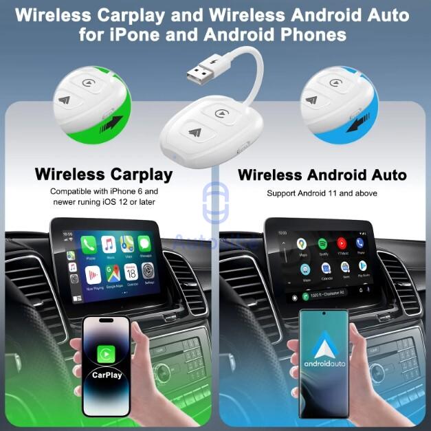 NN P6 Carplay/Android Auto belaidis adapteris | Autoaibė